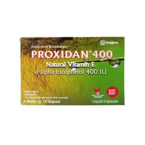 Jual Proxidan 400 Mencerahkan Kulit - Vitamin E 400 IU / Box 30 Caps ...