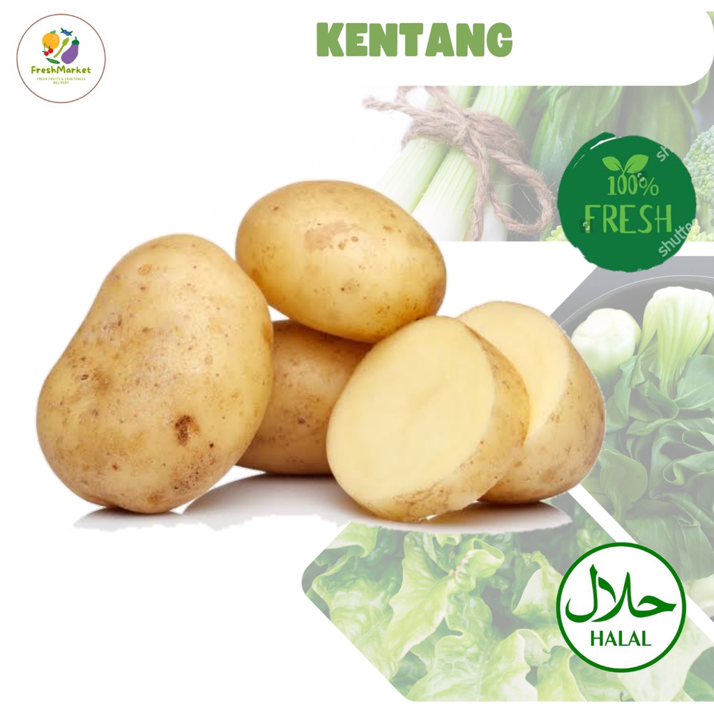Jual Kentang Sayuran Segar 1 Kg Freshmarketlampung | Shopee Indonesia
