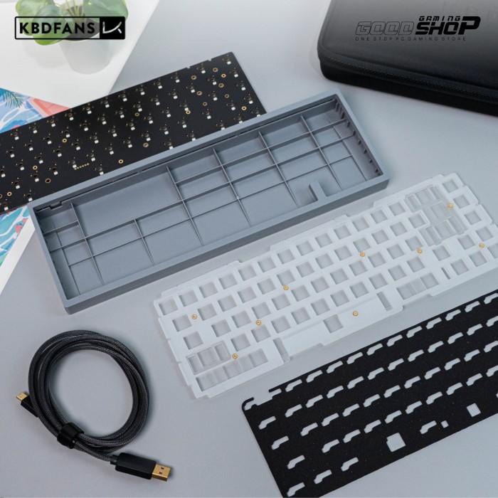 Jual KBDFANS KBD67 Lite R4 - Mechanical Keyboard DIY Kit - Steel Gray ...