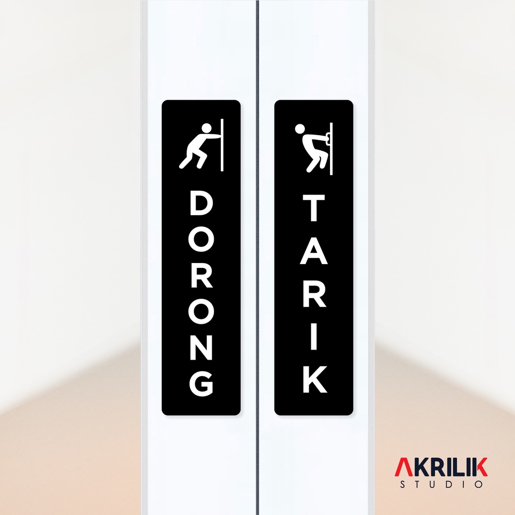 Jual Sign Door Dorong Tarik Akrilik Pintu Board UV Print Dinding ...