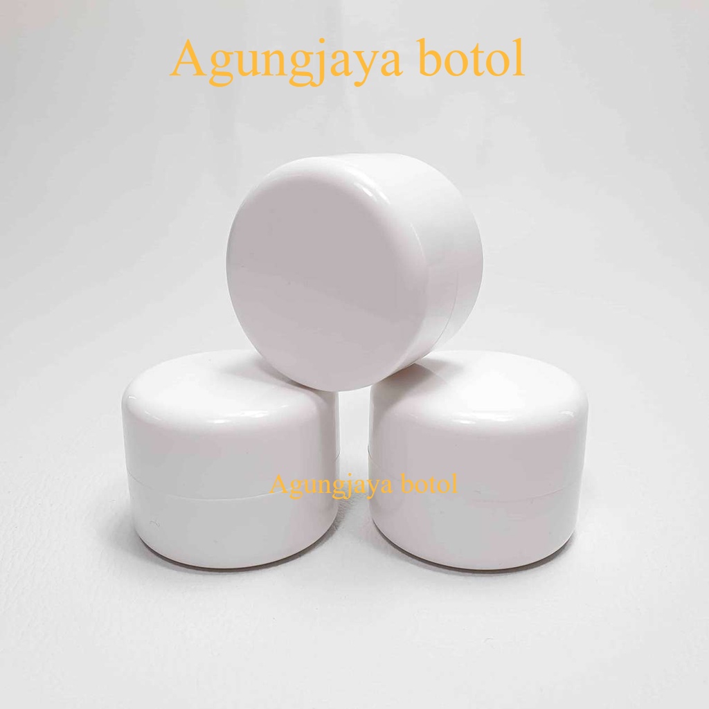 Jual Pot Cream 25 Gr Putih-Putih / Pot Plastik / Pot Kosmetik / Pot ...
