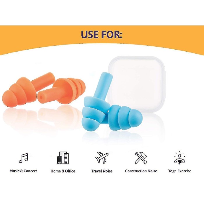 Jual [LOGU] Ear plug, penutup telinga, earplug busa karet, Ear ...
