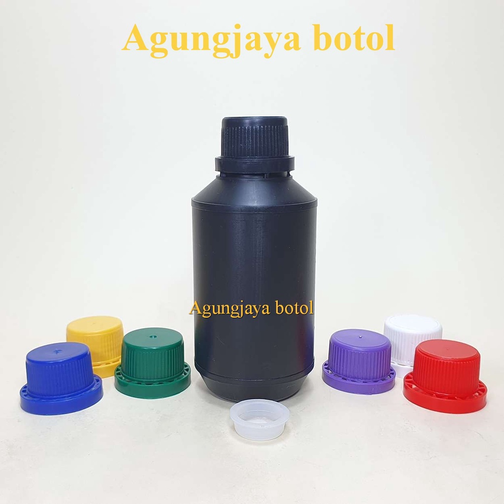 Jual Botol Oli Rem 300 ml Hitam Hdpe / Botol Hdpe / Botol Oli Rem ...