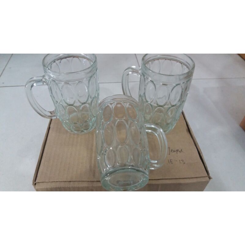 Jual gelas es teh/gelas kopi jempol/gelas beling/gelas IE isi 6pcs ...