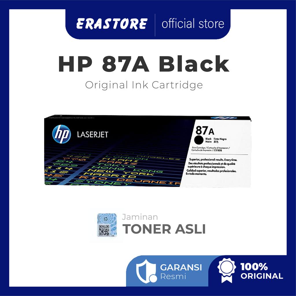 Jual HP 87A Black Original LaserJet Toner Cartridge (CF287A) | Shopee ...