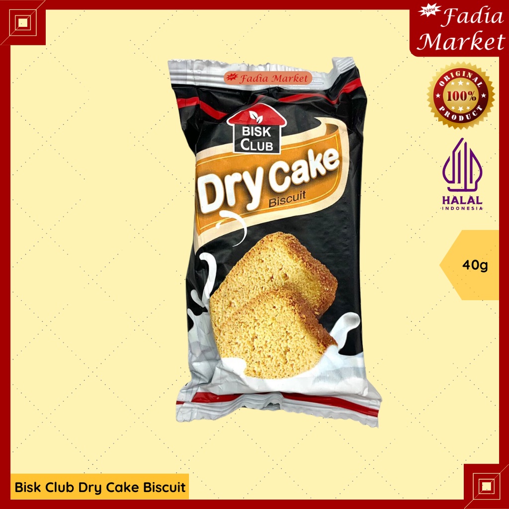 Jual Bisk Club Dry Cake Roti Kue Biscuit Kering 40g (1 bungkusisi 2 pcs ...