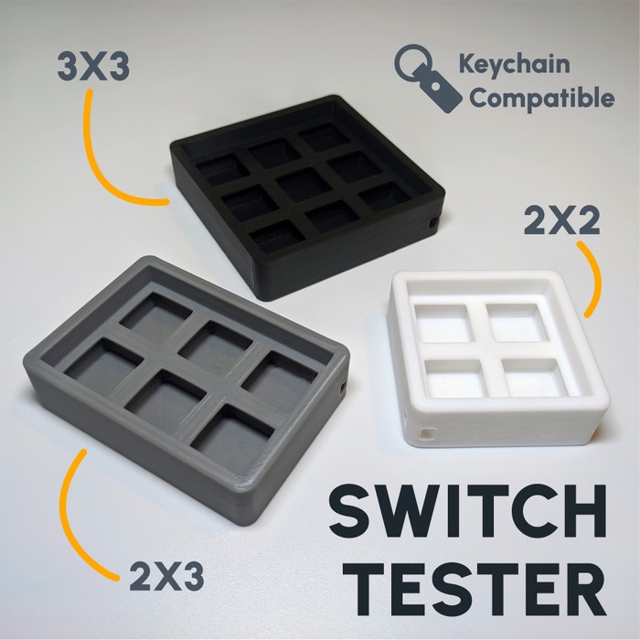 Jual Switch Tester 2x2 2x3 3x3 Mechanical Keyboard Keypad Keychain ...