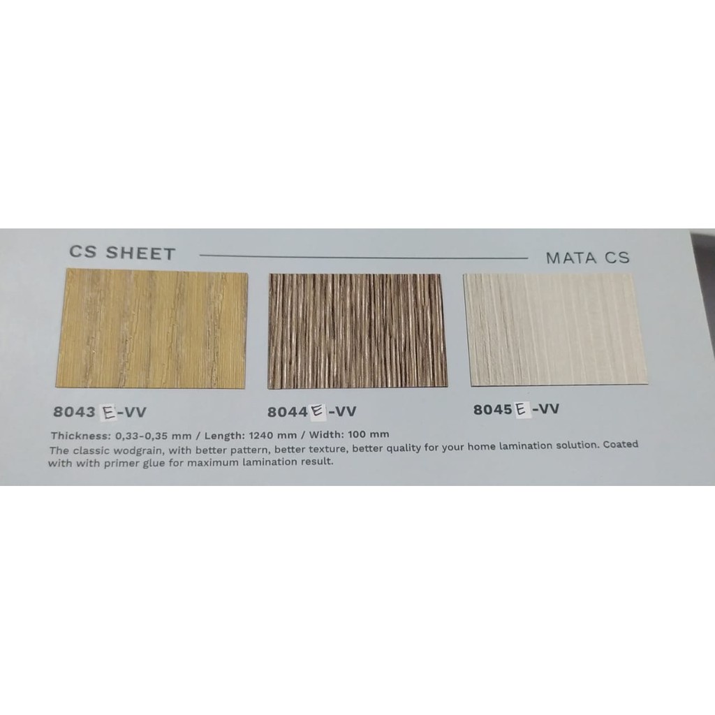 Jual CS SHEET EVV PVC SHEET WOODGRAIN PVC SHEET SERAT KAYU SHEET URAT ...