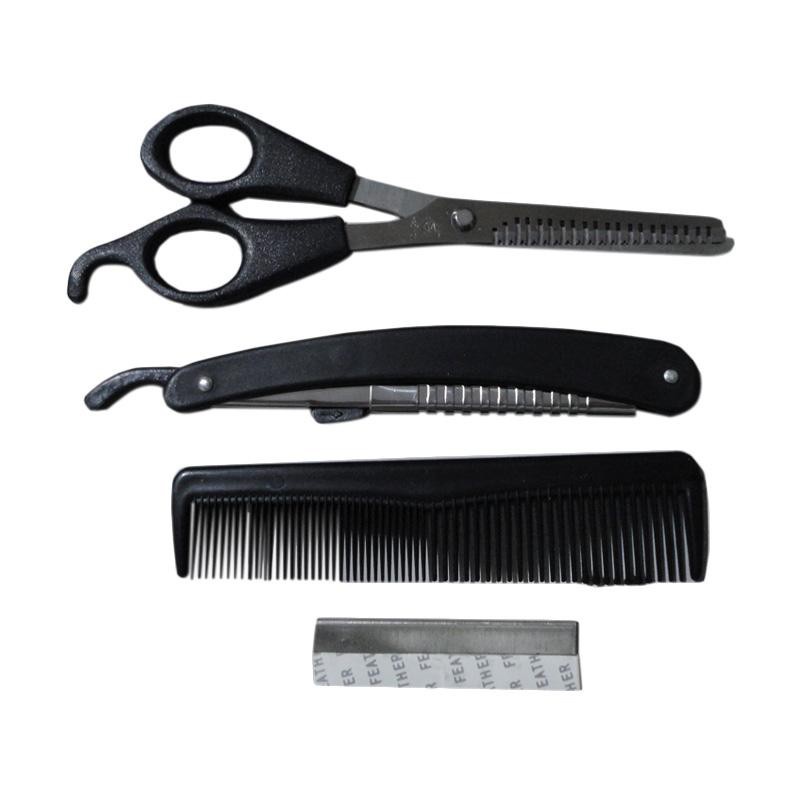 Jual Gunting Sisir Sasak 3 IN 1 Alat Cukur Rambut Set Gunting Sisir ...
