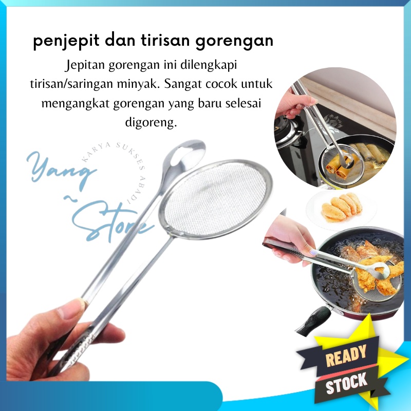 Jual YGS A208 - Pencapit dan Tirisan Gorengan / Pencapit Gorengan 2 in ...