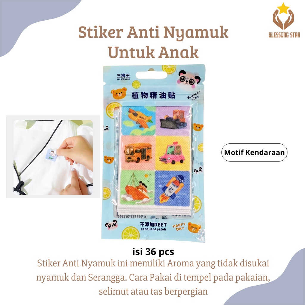 Jual Stiker Anti Nyamuk Anak Bayi Mosquito Repellent Patch | Shopee ...