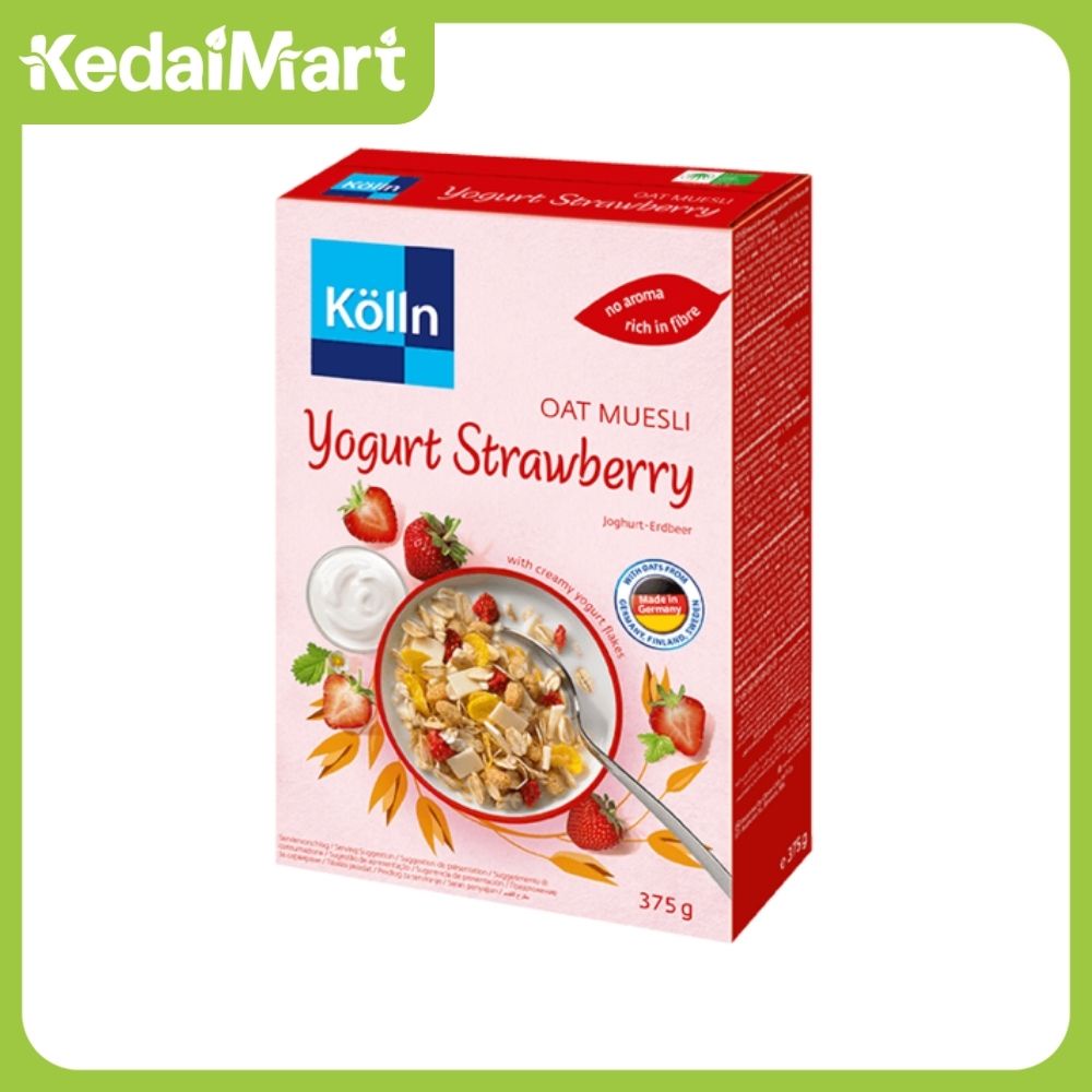 Jual Kolln Oat Muesli Yogurt Strawberry 375 Gram | Shopee Indonesia