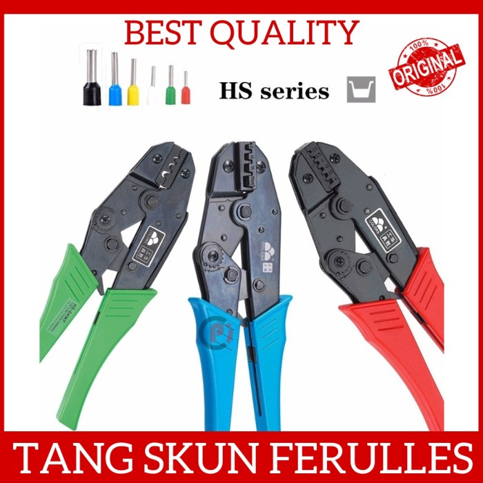 Jual Tang Press Skun Kabel Ferrules 1-10mm / 10-35mm Rachet System Seri ...