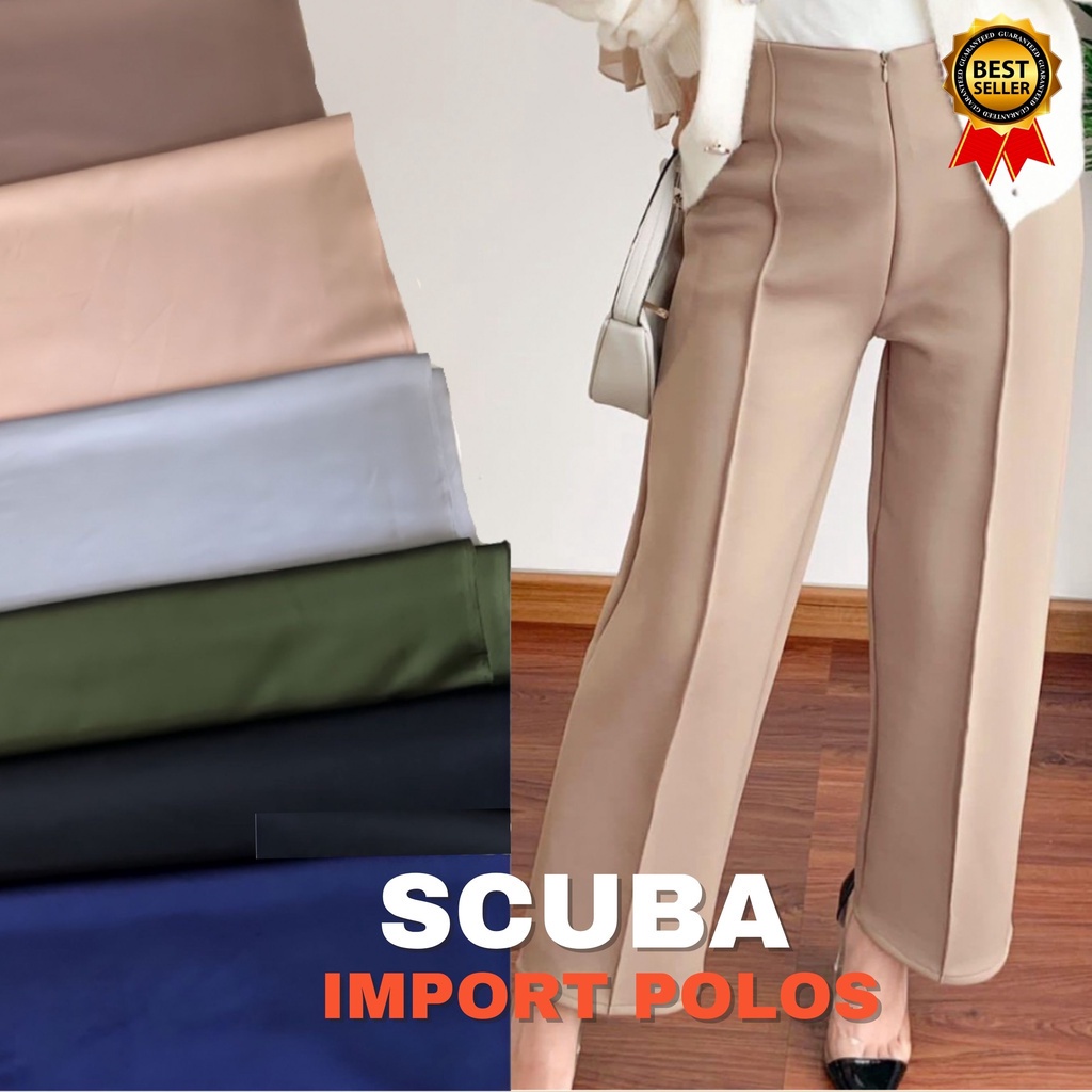 Jual Kain Scuba Polos / Bahan Scuba Premium / Kain Stretch Premium ...