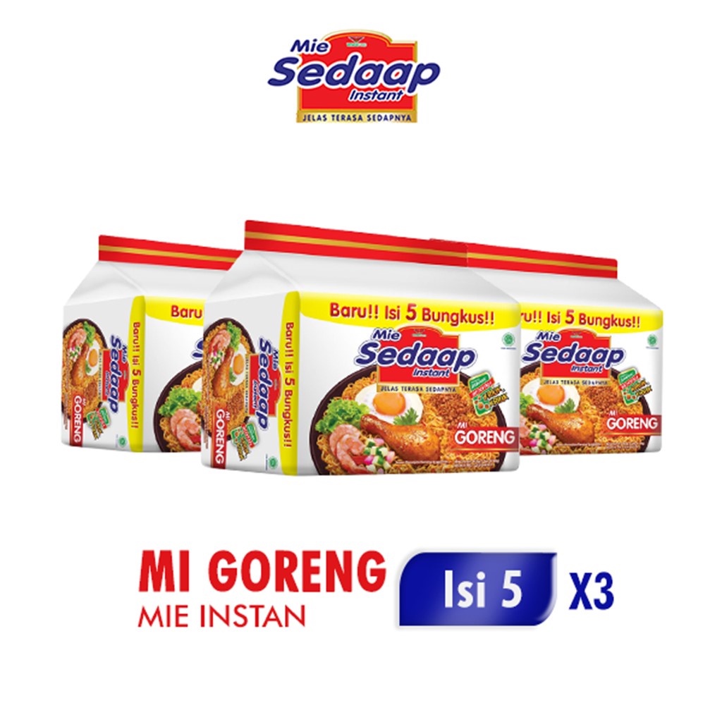 Jual Mie Sedaap Goreng 90gr isi 5 Triple Pack | Shopee Indonesia