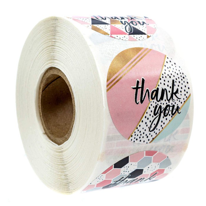 Jual Stiker THANK YOU (500pcs 8 Desain) Stiker Ucapan Terima Kasih ...