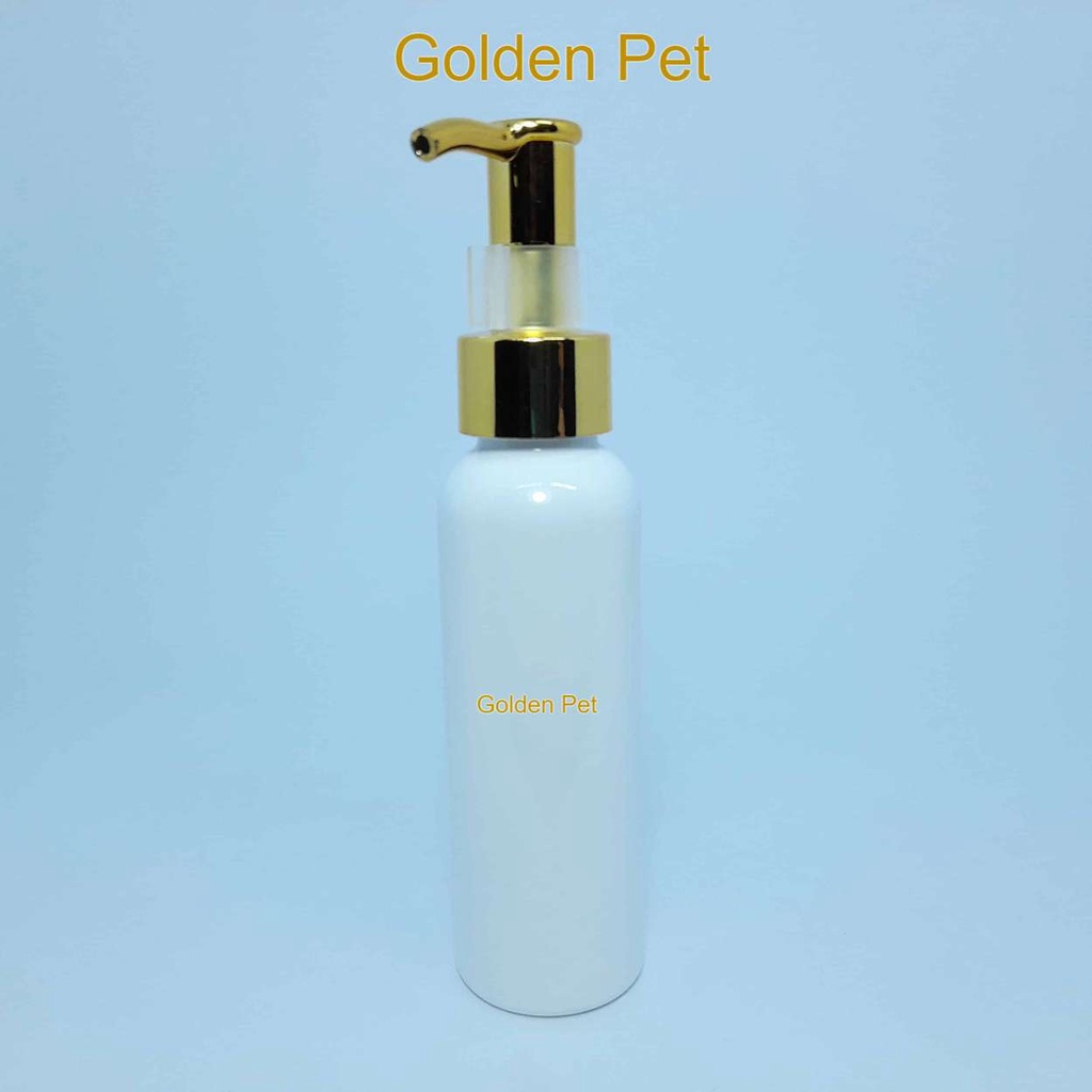 Jual Botol Pet 100 ml BR Putih Pump Lotion Stick Chrome / Botol Plastik / Botol Kosmetik Br ...