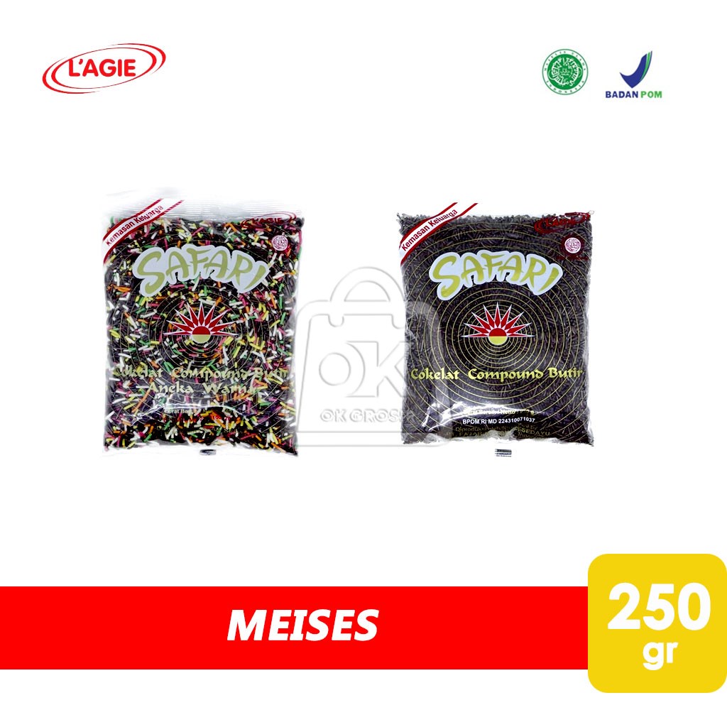 Jual Meses Coklat Safari Meises Cokelat Butir (100 gr) | Shopee Indonesia