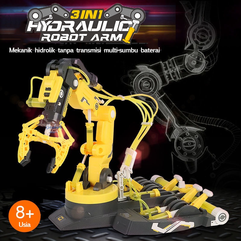 Jual 3in1 Set Mainan 220pcs Rakitan Robot Lengan Mekanik Hidrolik ...