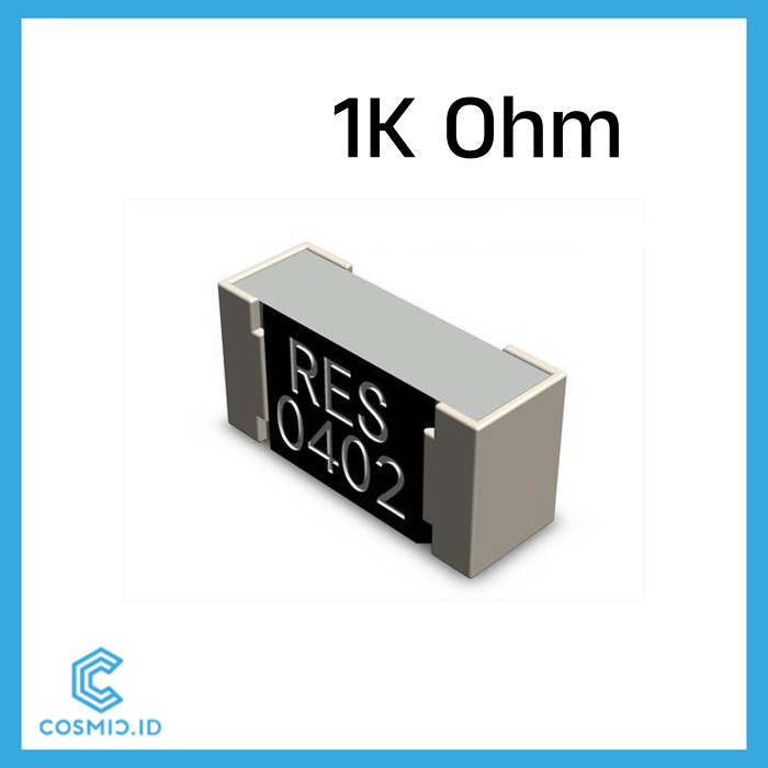 Jual Resistor 1K 0402 SMD 1 K Ohm 1 KiloOhm Kilo Ohm 1% SMD0402 ...