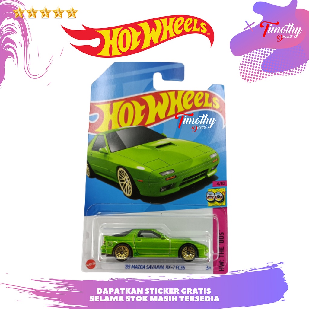 Jual Hot Wheels 89 Mazda Savanna RX7 FC35 Hijau HW The 80S | Shopee ...
