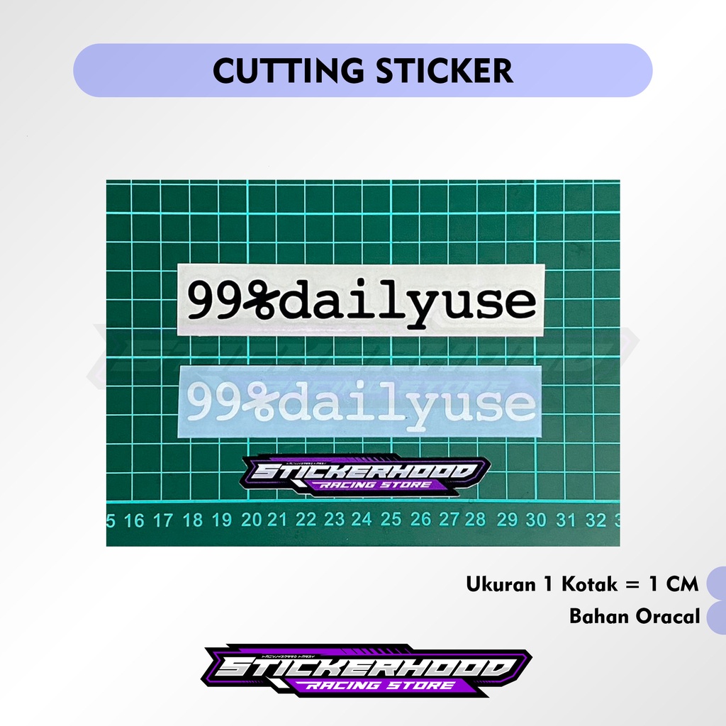 Jual STICKER STIKER 99 PERSEN PERCENT DAILYUSE DAILY USE V2 | Shopee ...
