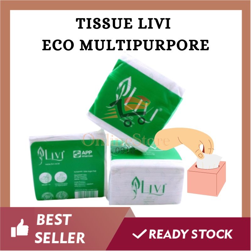 Jual OS -F113- Tisu Kotak Meja 150L - Tisu Livi Eco Multipurpose - Tisu ...