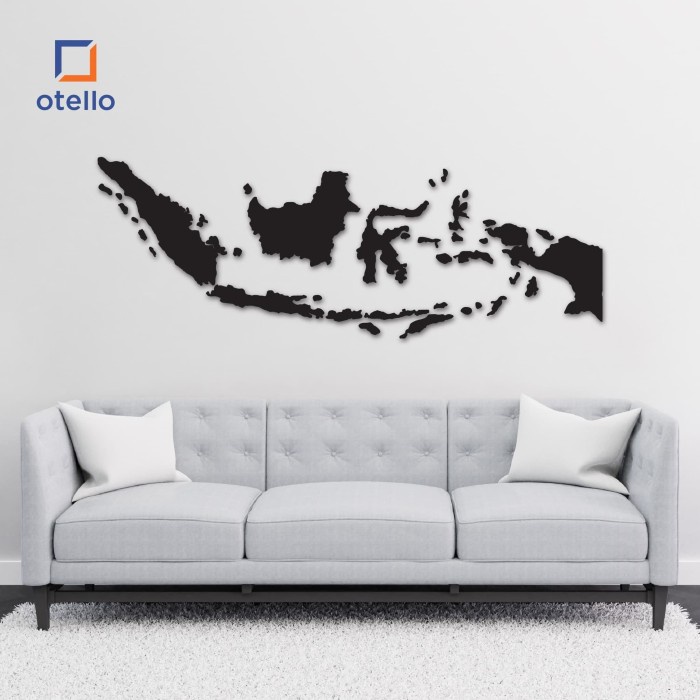 Jual Peta Indonesia | Wall Sticker Akrilik Timbul | Dekorasi Hiasan ...