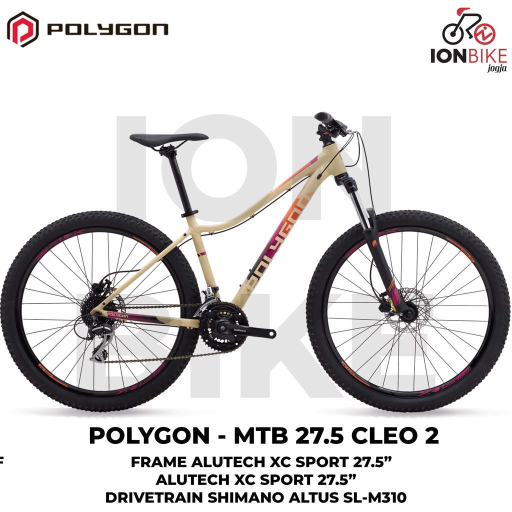Jual Sepeda MTB 27.5 Inch Polygon Cleo 2 2.0 Terbaru Frame Alloy Cewek Wanita Ladies Gunung ...