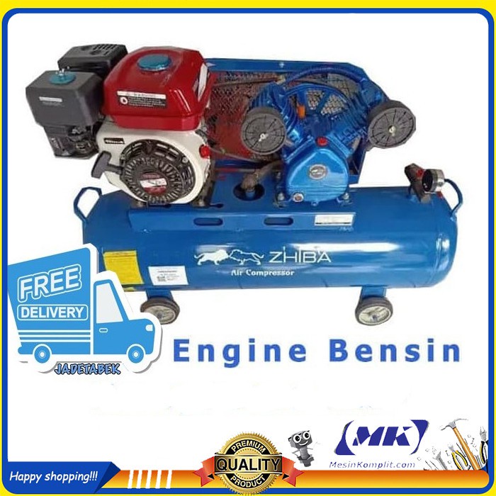Jual Kompresor Angin Otomatis Pulley Engine Bensin | Shopee Indonesia