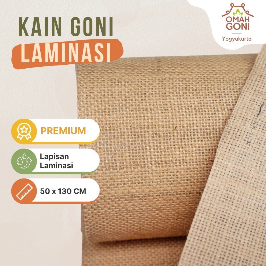 Jual Kain Goni Laminasi 50x130 CM - Bahan Goni Untuk Tas - Laminated ...