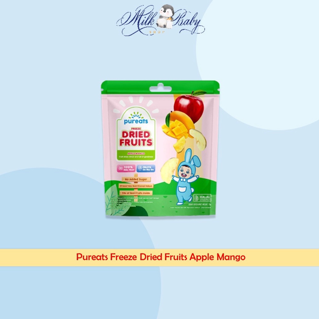 Jual Pureats Freeze Dried Fruits Apple Mango - Snack Balita Buah ...
