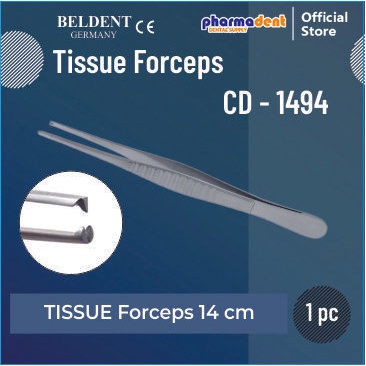 Jual Pinset Chirurgis Sirurgis / Tissue Forceps 14cm CD-1494 - Beldent ...