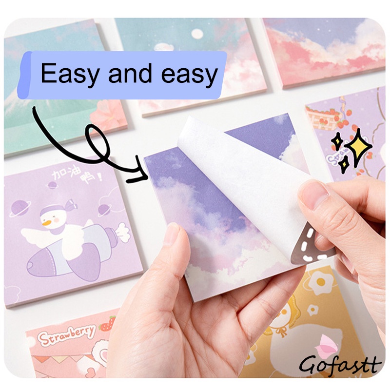 Jual Ins Sticky Note Girls Heart Cute Sticky Note Style Student ...