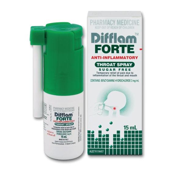 Jual Difflam Forte Throat Spray, 15ml (SPORE) | Shopee Indonesia