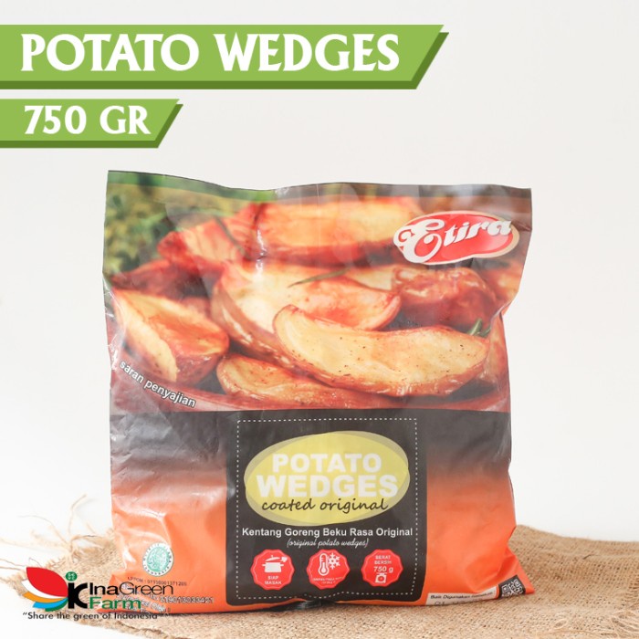Jual Inagreen Farm Bandung Coated Potato Wedges Frozen 750 Gram ...