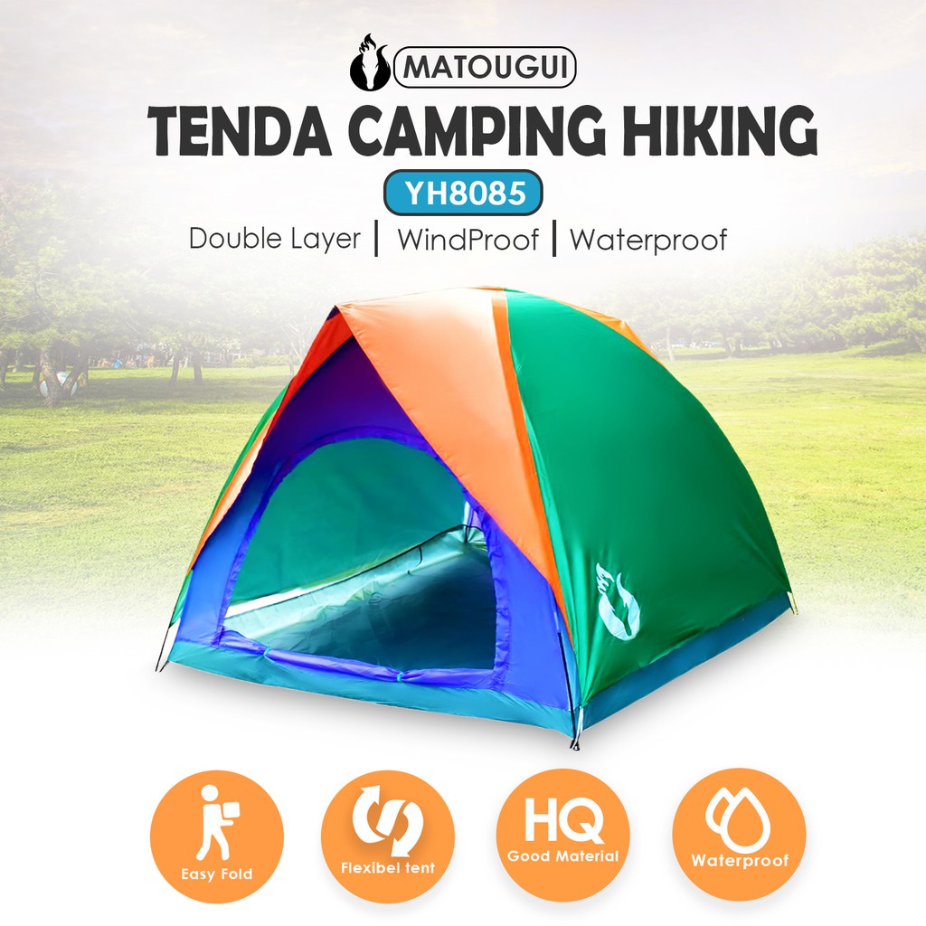 Jual Matougui YH-058Tenda Camping Hiking Dewasa Double Layer Kapasitas ...