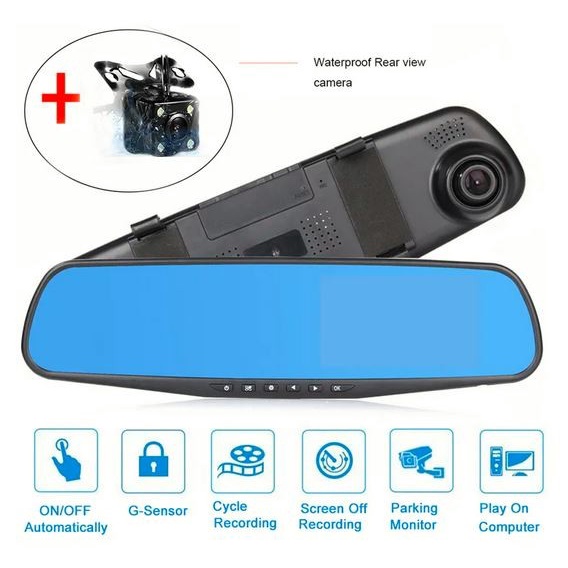 Jual Kamera Spion DVR mobil car camera blackbox cam full HD mirror cctv ...
