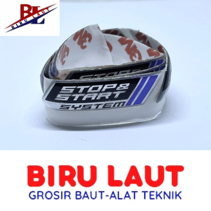 Jual CV Stiker Emblem Start Stop System Yamaha/ Emblem Logo SSS Yamaha ...