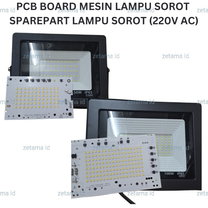 Jual Modul LED Lampu Sorot Pcb Board Mesin Lampu Sorot Refill 220V AC ...