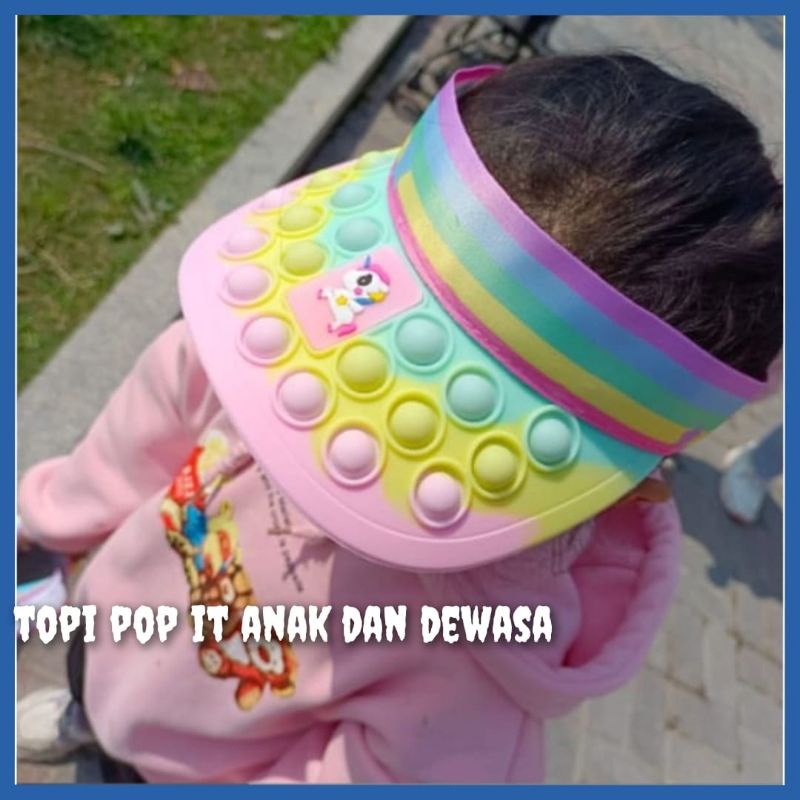 Jual TOPI POP IT ANAK TOPI POP IT DEWASA TOPI POP IT KARAKTER TOPI ANAK TOPI POP IT MAKARON TOPI ...