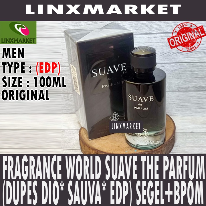 Jual FRAGRANCE WORLD SUAVE THE PARFUM EDP MEN 100ML (DUPE DIO SAUVAG ...