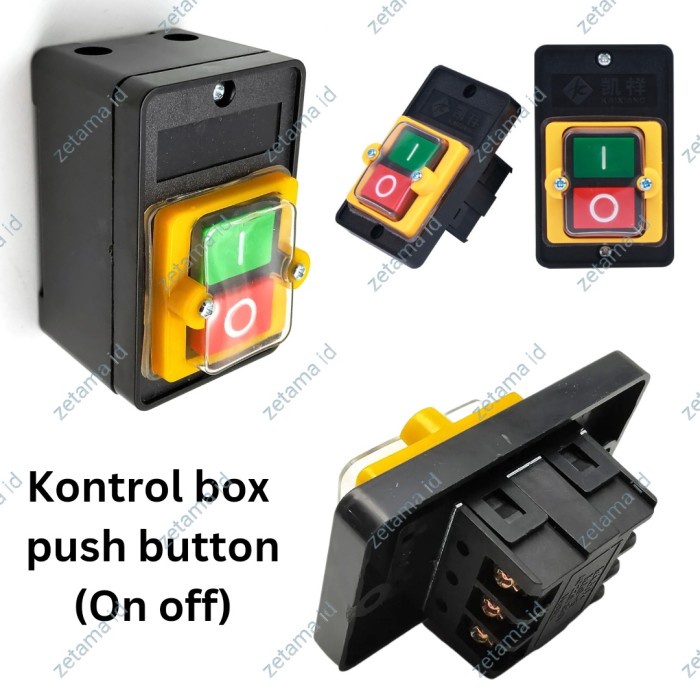 Jual Kontrol Box Waterproof On Off Push Button Mesin Industri KAO-5 10A ...