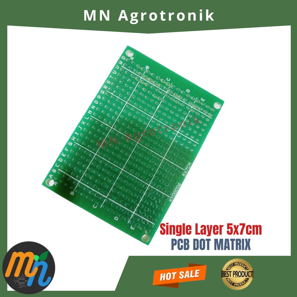 Jual PCB DOT MATRIX THRU HOLE SINGLE LAYER 5X7CM 5*7CM LUBANG BOLONG ...