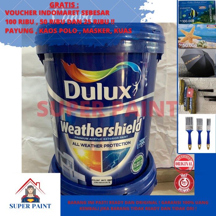Jual CAT TEMBOK DULUX WEATHERSHIELD PRO TINTING B (BISA REQUEST WARNA ...