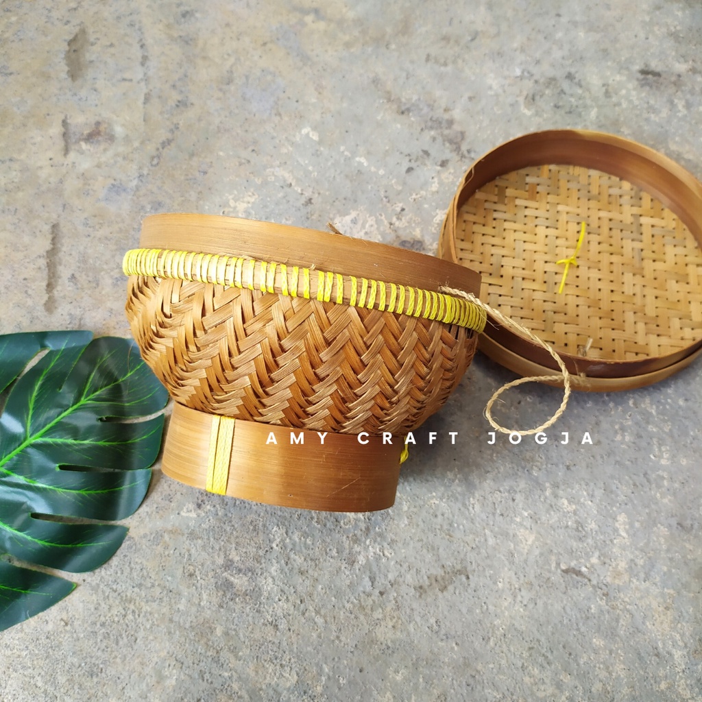 Jual Ceting Bambu d 17 cm/Tempat Nasi Bambu Tradisional/Ceting Wakul ...