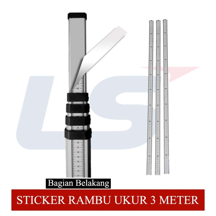 Jual Stiker RAMBU Ukur Belakang 3 meter Sticker Vinyl Survey ukuran 3M ...