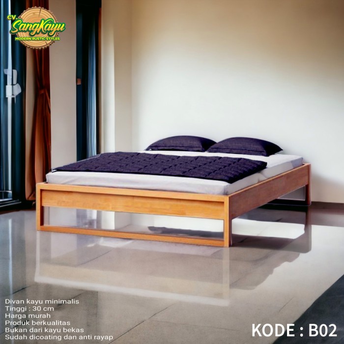 Jual Dipan tempat tidur kayu divan minimalis modern divan kasur kayu ...