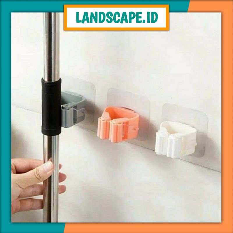 Jual LS Gantungan Penggantung Cantolan Sapu Pel Dinding Mop Holder hook ...