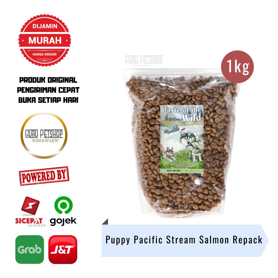 Jual Taste Of The Wild Puppy Pacific Stream 1kg TOTW Puppy Salmon 1kg ...